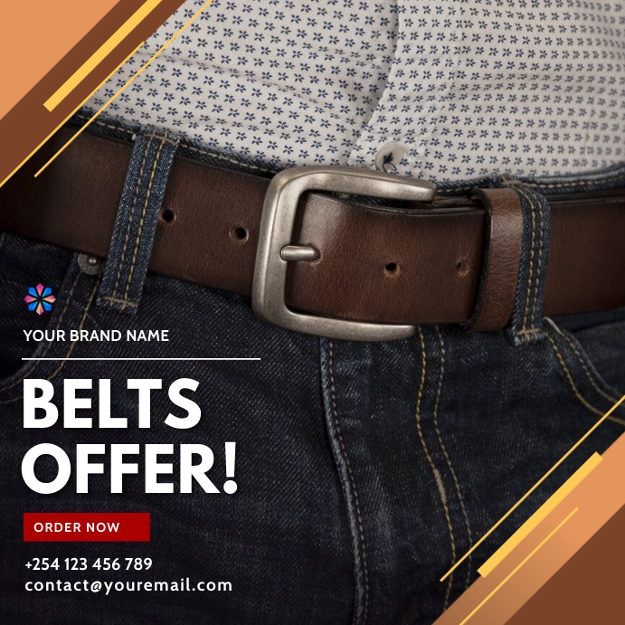 belts fashion sale template | PosterMyWall