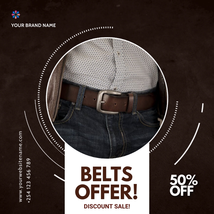 belts fashion sale template | PosterMyWall