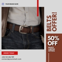belts fashion sale template | PosterMyWall