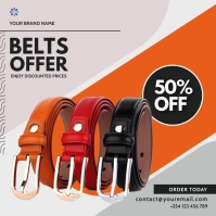 belts fashion sale template | PosterMyWall
