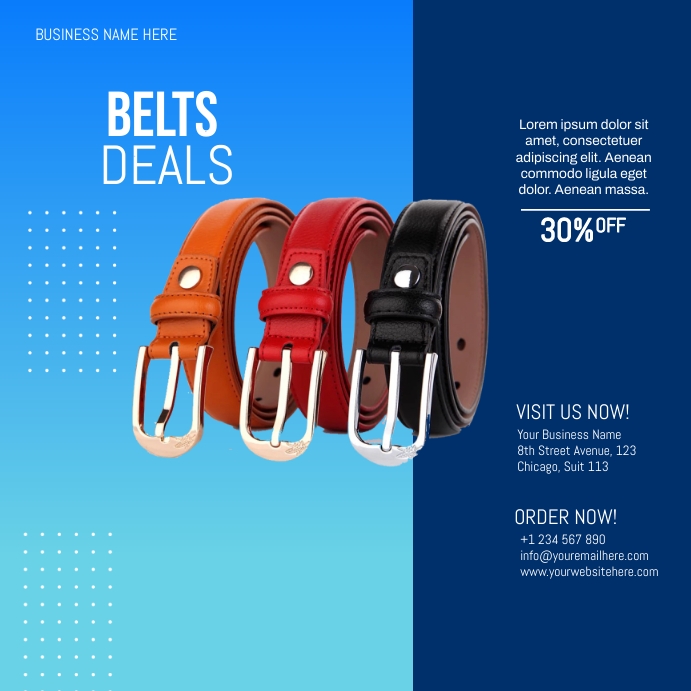 belts flyer Template | PosterMyWall