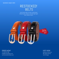 25,830+ belts shop Customizable Design Templates | PosterMyWall