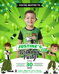 Ben 10 Birthday Banner Printable Ben Ten Cake Topper Printable Ben 10