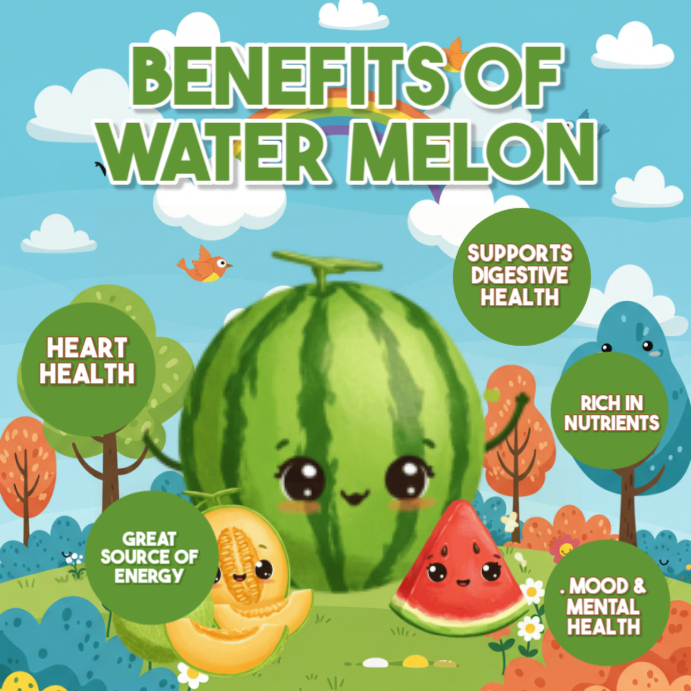 Plantilla de Benefist Of Watermelon | PosterMyWall