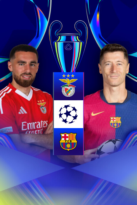 BENFICA VS BARCELONA Template | PosterMyWall