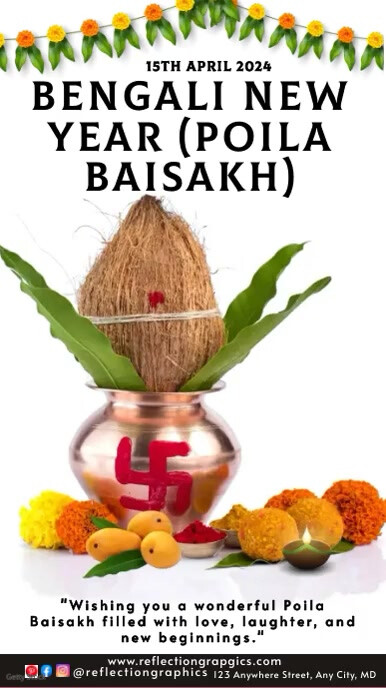 Bengali New Year (Poila Baisakh) Template | PosterMyWall