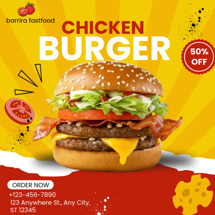 Copy of Berger Menu Instagram Post | PosterMyWall