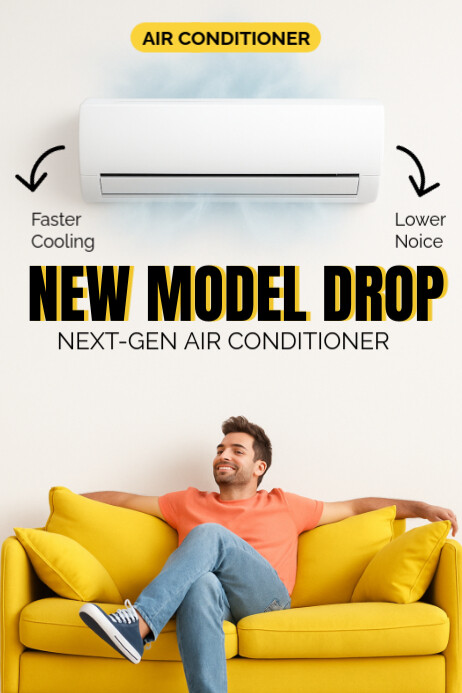 Best Air Conditioner Sale Ad Poster Template | PosterMyWall