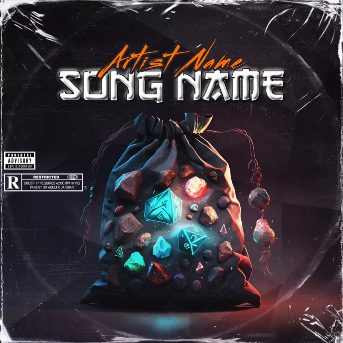 Plantilla de Mejor Portada Del álbum Música Arte Trap Mixtape Rap ...