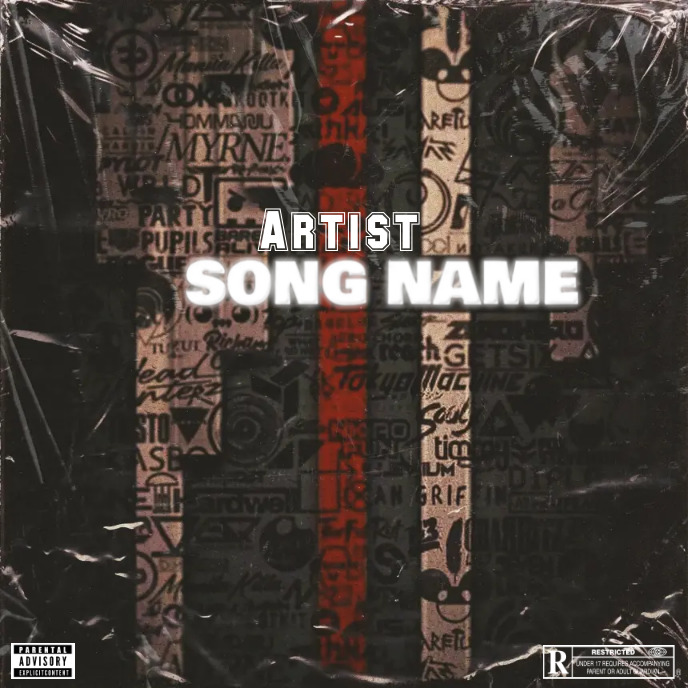 Plantilla de Mejor Portada Del álbum Música Arte Trap Mixtape Rap ...