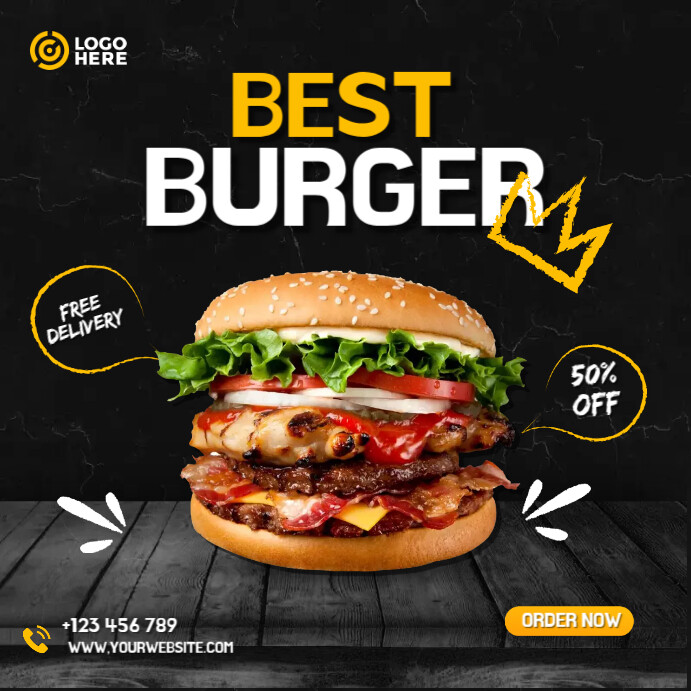 Copy of Best Burger | PosterMyWall
