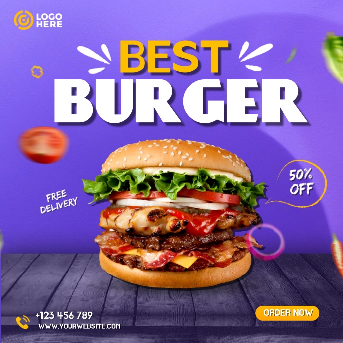 Copy of Best Burger Offer | PosterMyWall