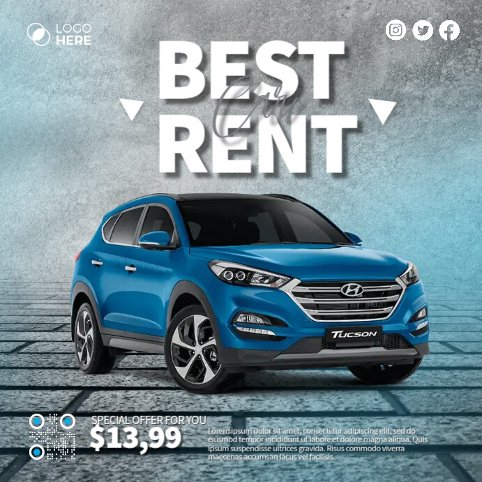 Copy of Best Car Rent Ads | PosterMyWall