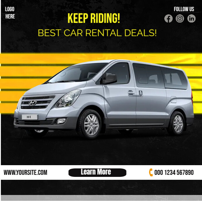 Best Car Rental ads เทมเพลต | PosterMyWall