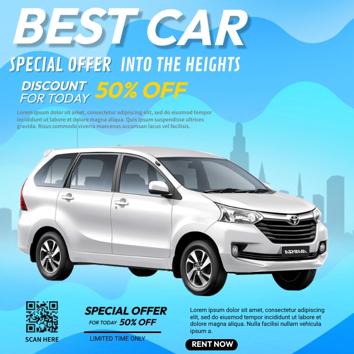 Best Car Rental Template | PosterMyWall