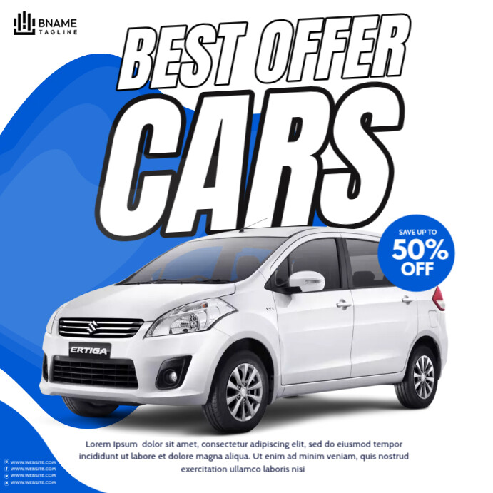 Plantilla de Best Car Sale | PosterMyWall