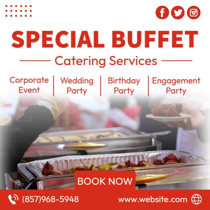 Best Catering Services Ads Template | PosterMyWall