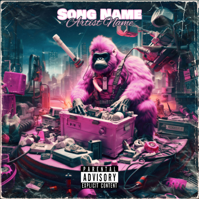 Gorilla Cover Album music art trap mixtape rap Template | PosterMyWall