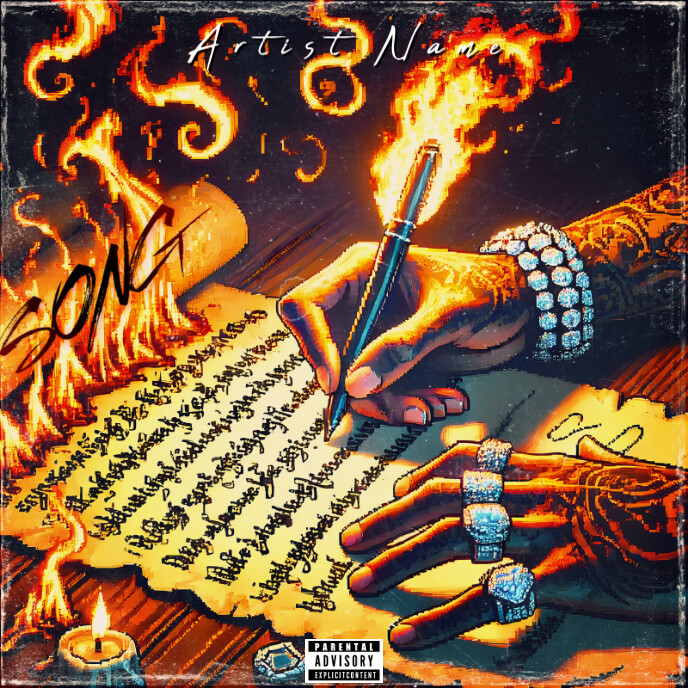 Copy of Best Cover Album music art trap mixtape rap | PosterMyWall