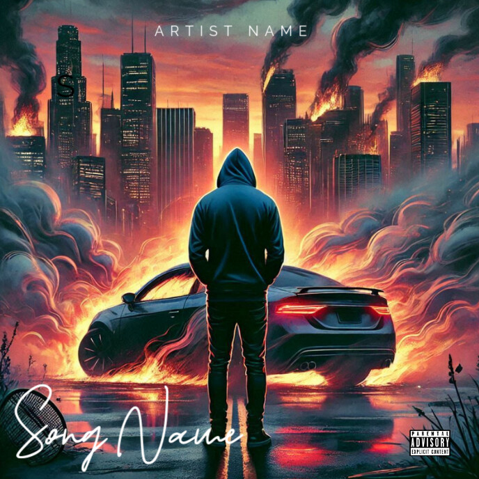 Best Cover Album Music Art Trap Mixtape Rap Album Cover Template ...