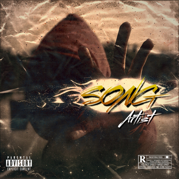 Plantilla de Mejor Portada álbum Música Trampa Mixtape Rap | PosterMyWall