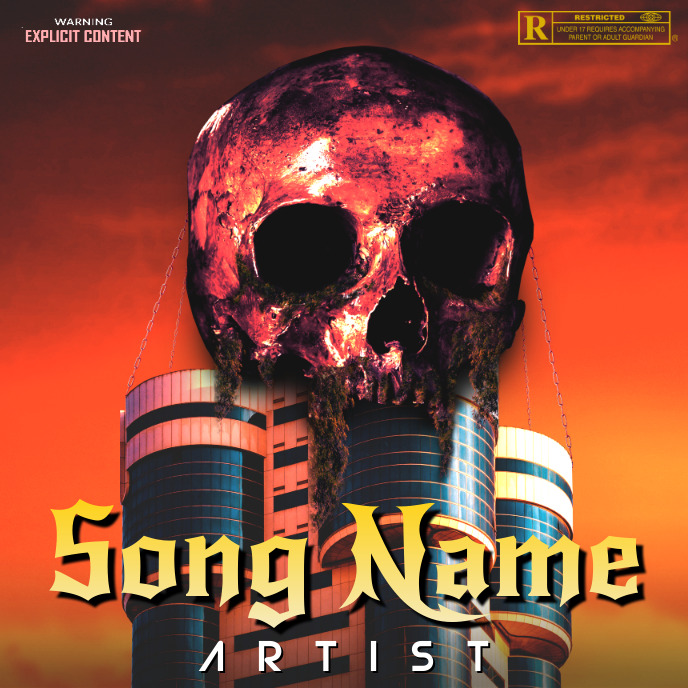 Modèle Meilleure Pochette D'album de Musique Trap Mixtape Rap ...