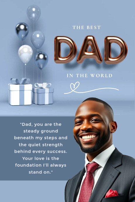 Best dad Template | PosterMyWall