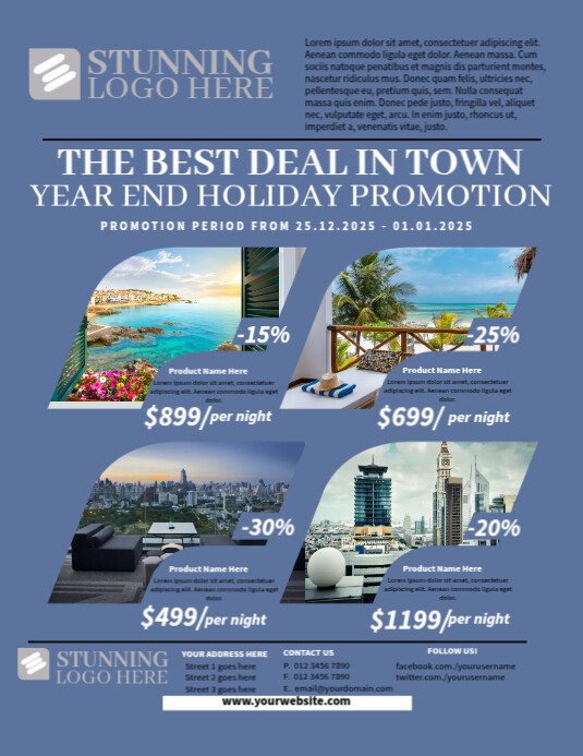 Best Deal in Town Year End Holiday Promotion Template | PosterMyWall