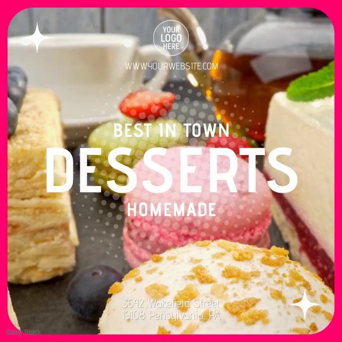 Best desserts in town Template | PosterMyWall