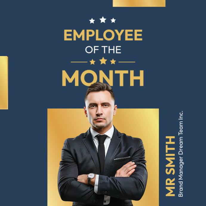Best Employee Award, Employee Of The Month Template | PosterMyWall