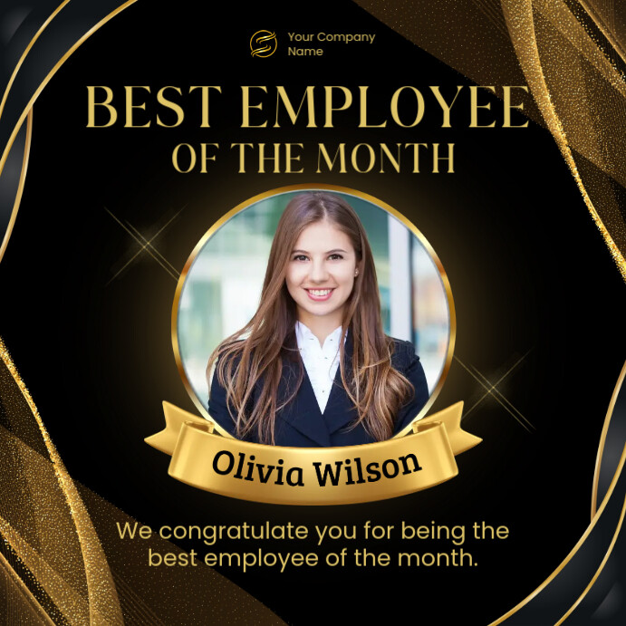 Plantilla de best employee template | PosterMyWall