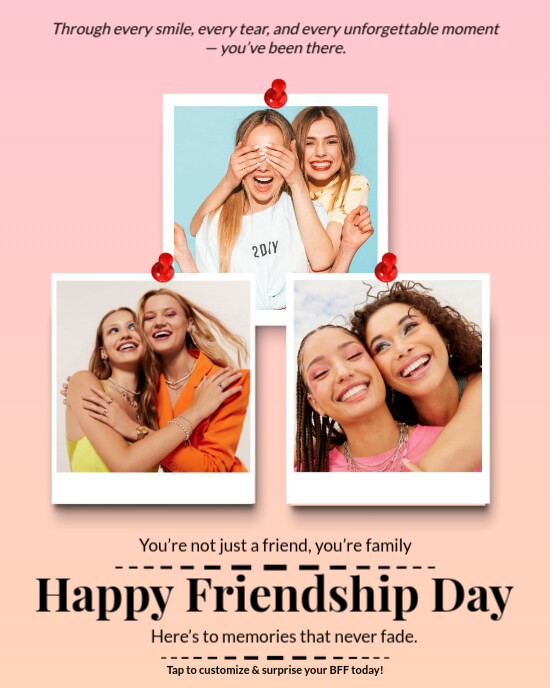 best friend appreciation template | PosterMyWall