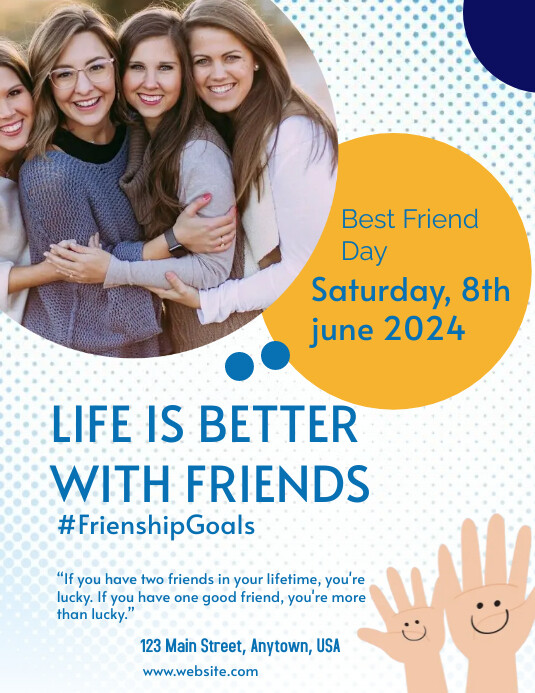 Best Friend Day Template | PosterMyWall