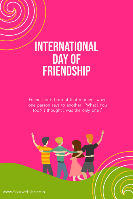 Best friend day poster Template | PosterMyWall