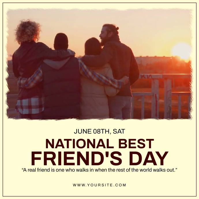 Best Friends Day Template | PosterMyWall