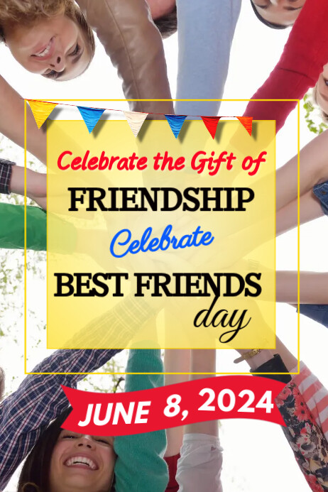 Best Friends Day Poster Template | PosterMyWall