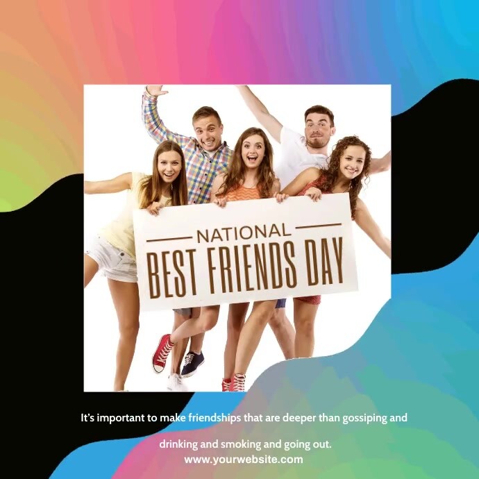 Best Friends Day Poster Modelo | PosterMyWall