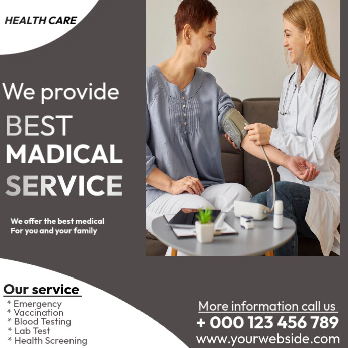 Plantilla de Best medical services | PosterMyWall