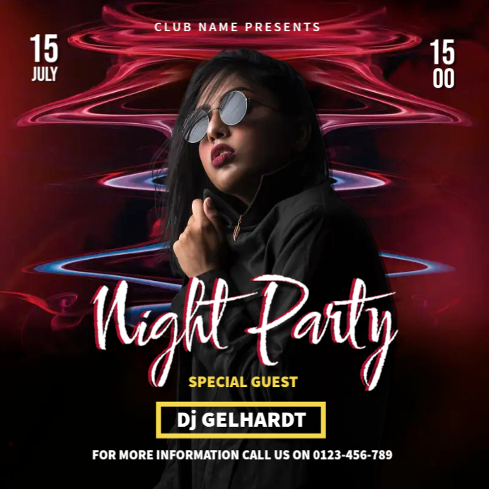 Best Night Party Ads Template | PosterMyWall