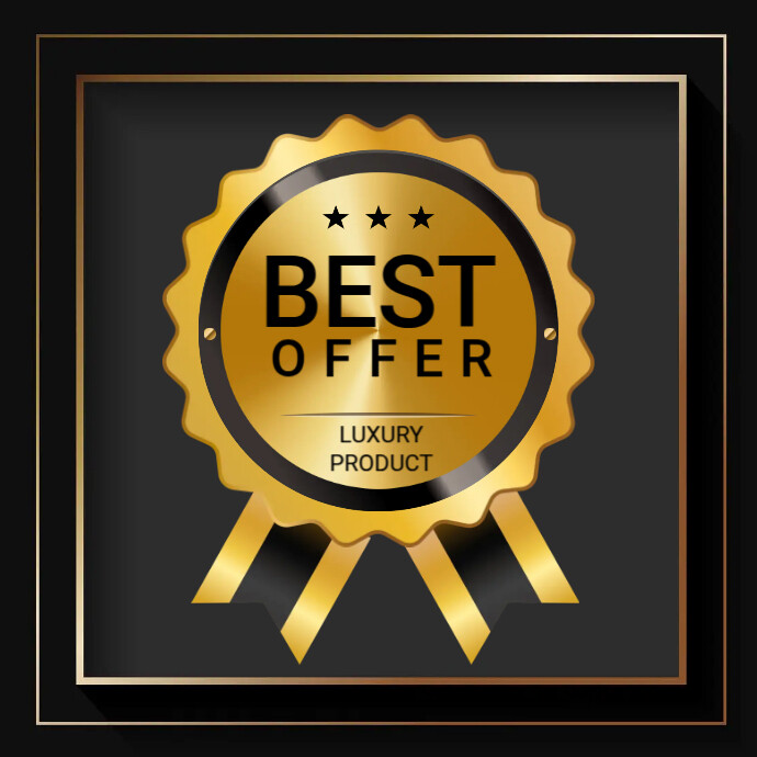 Plantilla de Best Offer Logo Ads | PosterMyWall