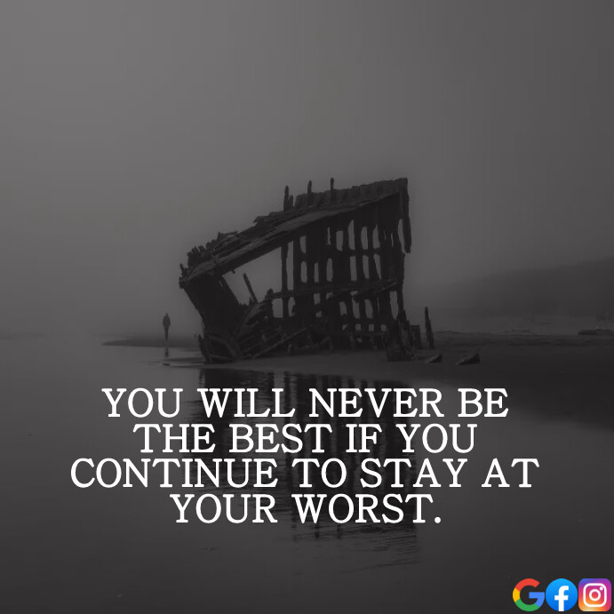 Plantilla de BEST OR WORST QUOTE TEMPLATE | PosterMyWall