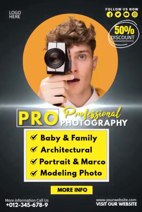 Best Professional Photography ads Template | PosterMyWall