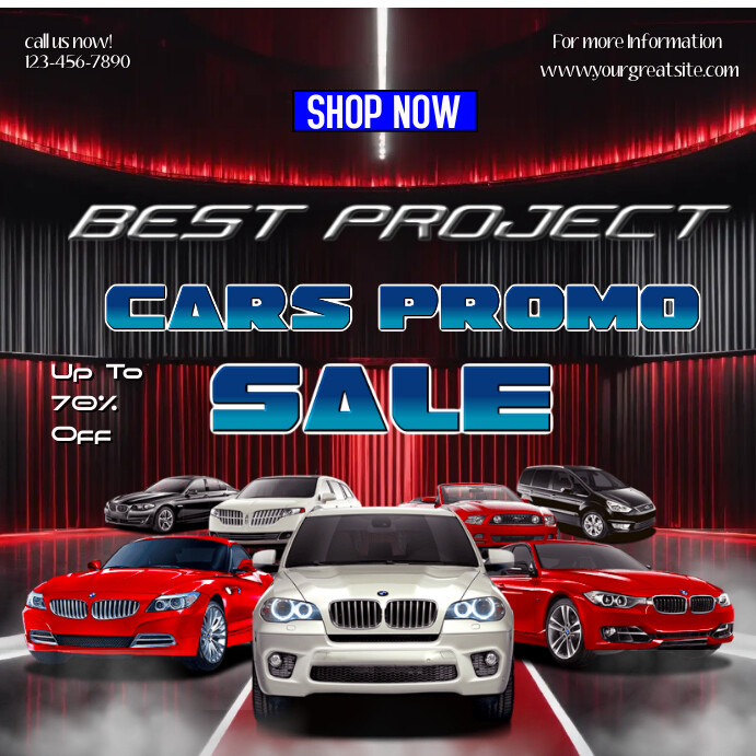 BEST PROJECT CARS PROMO SALE Template | PosterMyWall