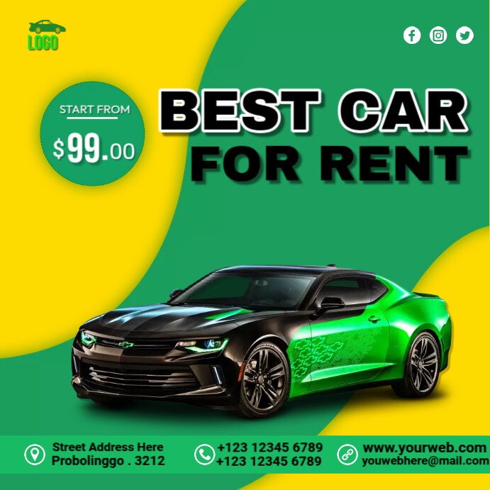 Copy of Best Rental Car | PosterMyWall