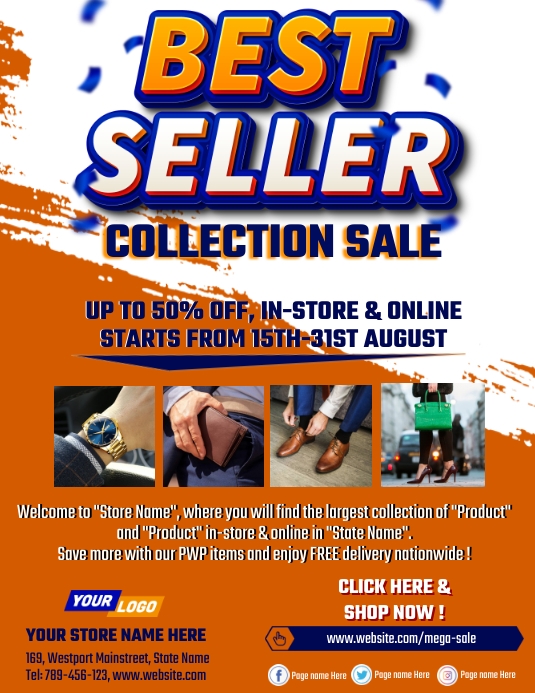 Best Seller Collection sale flyer design Template | PosterMyWall