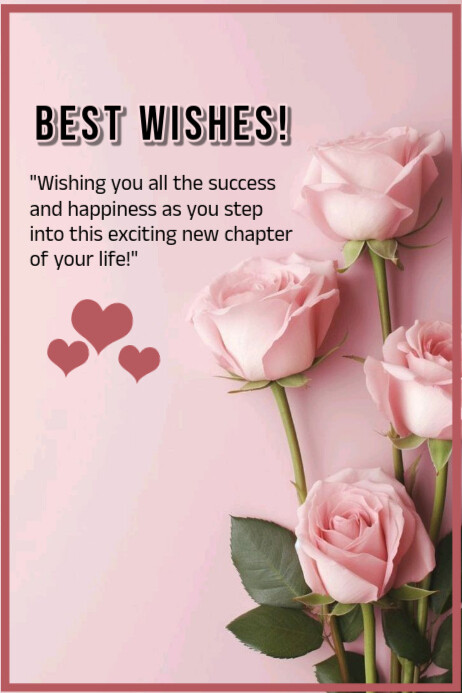 best wishes Template | PosterMyWall