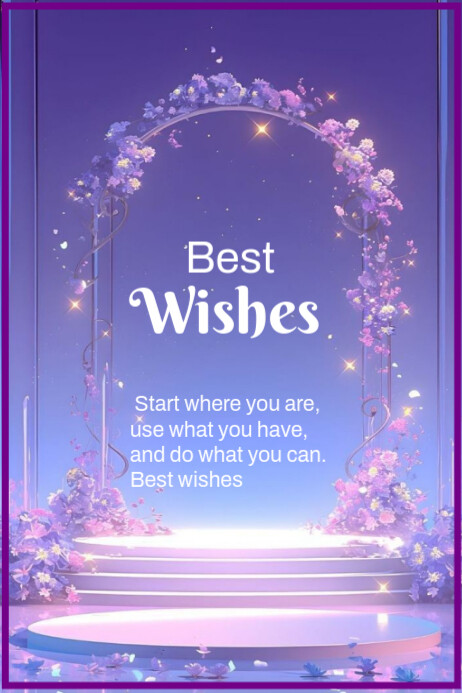 Plantilla de Best wishes | PosterMyWall