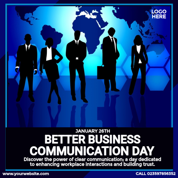 Better Business Communication Day Template | PosterMyWall