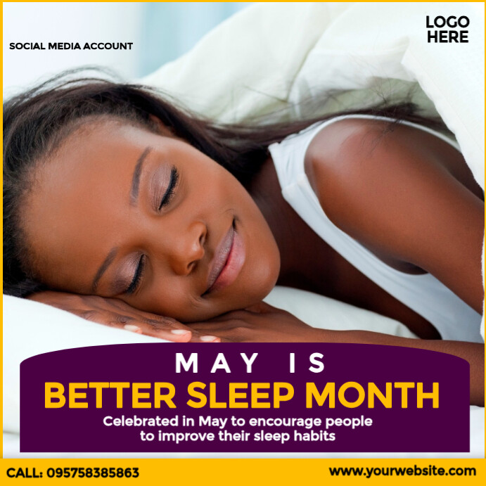 Better Sleep Month Template | PosterMyWall