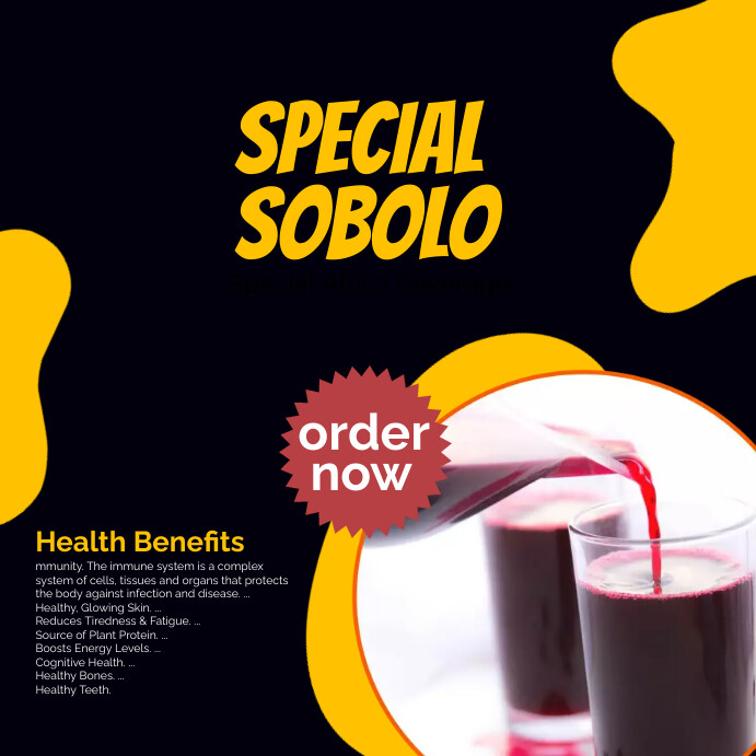Copy of beverages, sobolo promotion flyer (1) | PosterMyWall